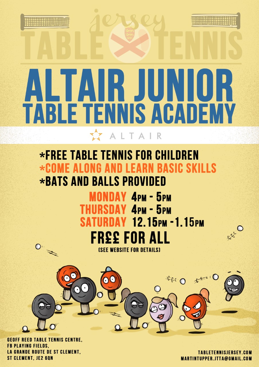 Altair Enable Free Table Tennis Sessions – Sportscast Jersey